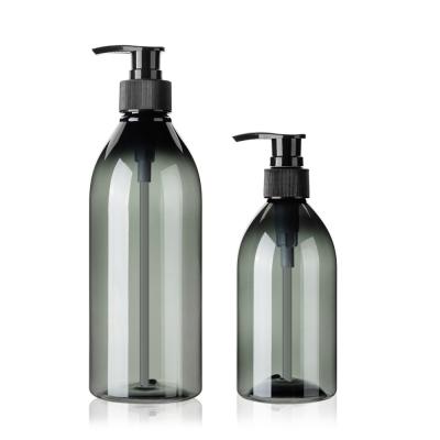 China 250ML 500ML Empty PET Pump Bottles for Shampoo Custom Logo Eco Friendly for sale
