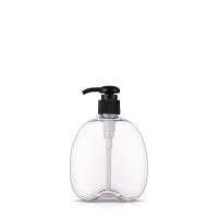 China Recycled PCR PET Transparent Soap Bottle 10 OZ 300ml Hand Soap Dispenser Pump for sale
