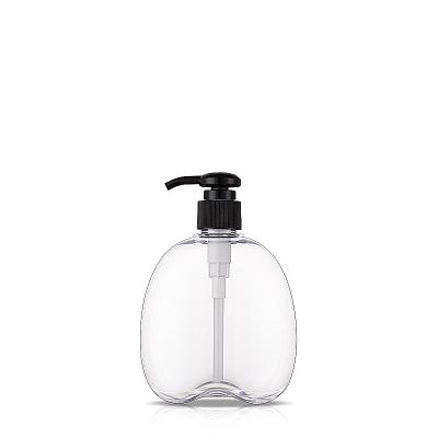 China Recycled PCR PET Transparent Soap Bottle 10 OZ 300ml Hand Soap Dispenser Pump for sale