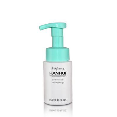 China 5 OZ 150ml Cylinder Foam Pump Dispenser Bottle PET R-PET Plastic for Cleansing Water for sale