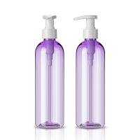 China PET R-PET Hair Care Containers 14 OZ 420ML Conditioner Packaging with Press Pump for sale