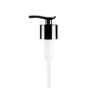 China 24/410 28/410 Black PP Plastic Bottle Cap Closure Smooth Skirt Dispenser 2.35 CC 2.8 CC for sale