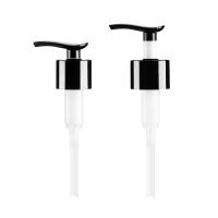 China 24/410 28/410 Black PP Plastic Bottle Cap Closure Smooth Skirt Dispenser 2.35 CC 2.8 CC for sale