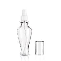 China Crystal 5 OZ Perfume Bottle 150ML Transparent Cosmetic Bottle With Mini Sprayer for sale
