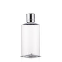 China 270ml Transparent Empty Plastic Bottles With Aluminum Screw Cap for lotion for sale