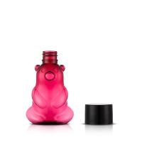 China 85ML Bear Shape Toy Plastic Cosmetic Bottles For Baby With Screw Cap for sale