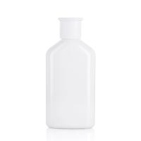 China Screw Cap Plastic Cosmetic Bottles 200ML PET White Opaque Custom Packaging OEM ODM for sale