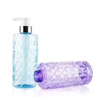 China Custom Mold Plastic Large Shampoo Bottles 500ML Engraving Logo for sale