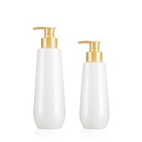 China Pearl White 200ml Lotion Pump Bottle For Personal Care Liquid for sale