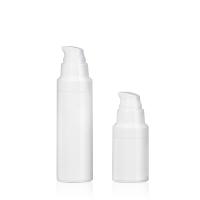 China Empty White Airless Pump Bottles Travel Size With Dust Cover Free Sample for sale