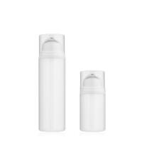 China Round Cosmetic Airless Pump Bottles 15ML 30ML 50ML PP Plastic for Serum for sale