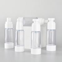 China Clear Airless Pump Spray Bottle , Clear Vacuum Pump Bottle Cosmetic for sale