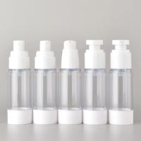 China Clear Airless Pump Spray Bottle , Clear Vacuum Pump Bottle Cosmetic for sale