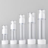 China Clear Airless Pump Spray Bottle , Clear Vacuum Pump Bottle Cosmetic for sale