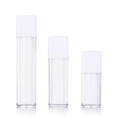 China AS PP Plastic Twist Up Airless Pump Bottle 15ML 30ML 50ML Travel Size for Foundation Serum for sale