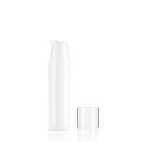 China Round Mini Airless Pump Bottle 10ml 20ml PP for Baby Face Cream Travel Size for sale