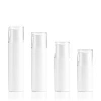 China Round Mini Airless Pump Bottle 10ml 20ml PP for Baby Face Cream Travel Size for sale