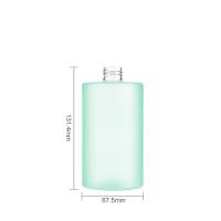 China Cylindrical Plastic Shampoo Bottles 350ML  Matte Oil Painting Empty Pump Bottles for sale