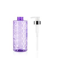 China Custom Mold Plastic Large Shampoo Bottles 500ML Engraving Logo for sale