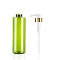 China OEM 550ml PET Shampoo Bottles with Dispenser Round Hair Care Containers Custom Logo for sale