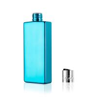 China Metal Color Painting PET Cosmetic Bottle 200ml with Aluminium Disc Cap 24/410 for sale