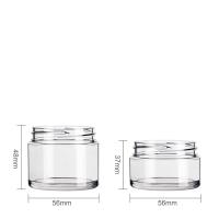 China Thick Wall Wide Mouth Plastic Containers 30ml 50ml Eco Friendly Cosmetic Jar Container for sale