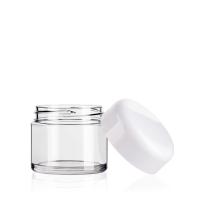 China Thick Wall Wide Mouth Plastic Containers 30ml 50ml Eco Friendly Cosmetic Jar Container for sale