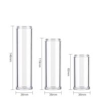 China Heavy Wall Crystal Plastic Cosmetic Bottles And Jars Set Various Capacity for sale