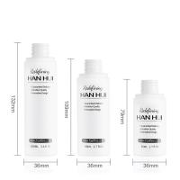 China Round Cosmetic Bottles 50ML 80ML100ml PET Bottle With Over Cap for sale