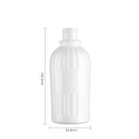 China 250ml PET Plastic Cosmetic Bottle with Flip Top Cap Engraving Logo Custom Clear White for sale