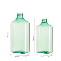 China PET 10%-100% PCR Empty Shampoo Pump Bottles 300ML 460ML Recyclable Material for sale