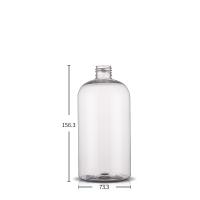 China Non Spill Reusable Plastic Shampoo Bottles Round 500ML Color Customized for sale