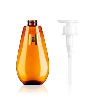 China OEM ODM Liquid Soap Bottles 520ML Unique Shape PCR PET Bottles With Lotion Pump for sale