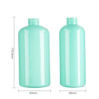 China Opaque Color 600ml 20oz PET Plastic Shampoo Pump Bottles Empty for Conditioner for sale