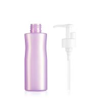 China 110ml PET Cleansing Oil Cosmetic Bottle with Clip Pump 24/410 Custom Color for sale