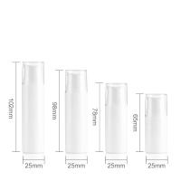 China Round Mini Airless Pump Bottle 10ml 20ml PP for Baby Face Cream Travel Size for sale