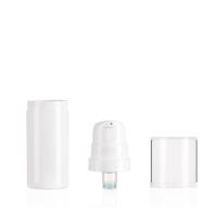 China Round Mini Airless Pump Bottle 10ml 20ml PP for Baby Face Cream Travel Size for sale