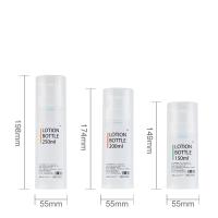 China 150ML 200ML 250ml Airless Pump Bottles With Custom Private Logo for sale