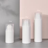 China Round Cosmetic Airless Pump Bottles 15ML 30ML 50ML PP Plastic for Serum for sale