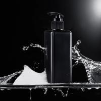 China PET Plastic Shampoo Bottles 240ml 8 OZ Square Empty Lotion Bottles with Pump for sale