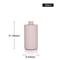 China Customized 300ML Plastic Shampoo Bottles Soft Touch Finish With White Pump for sale