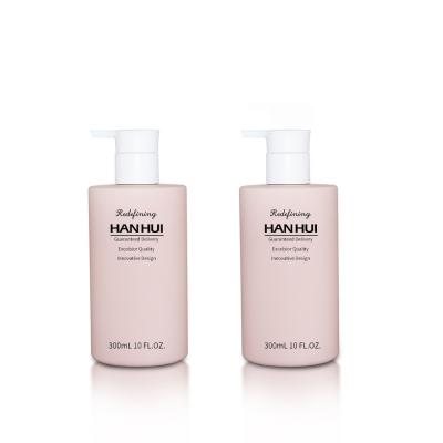 China Customized 300ML Plastic Shampoo Bottles Soft Touch Finish With White Pump for sale
