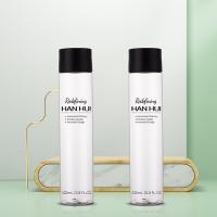 China PET Plastic Hair Care Containers 320ml Long Slim Round With Disc Cap for sale