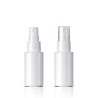 China 30ml PET Plastic Spray Bottle 1oz Fine Mist Travel Size Empty with Dust Cover for sale