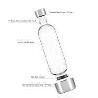 China Refillable PET Soda Maker Bottle 500ml 1000ml Stainless Steel Cap Base for sale