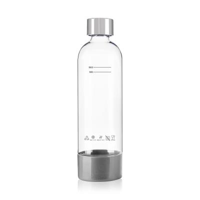 China 1L 1000ml PET Soda Maker Bottle Reusable Carbonating Bottle for Soda Machine for sale