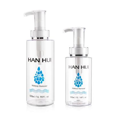 China Clear PET PCR Plastic Bottle 300ml 500ml Hair Care Containers with Dispenser Pump for sale