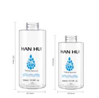 China Clear PET PCR Plastic Bottle 300ml 500ml Hair Care Containers with Dispenser Pump for sale