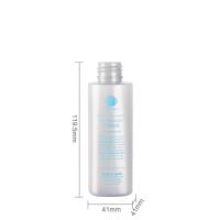 China 4 OZ RPET PET Cosmetic Plastic Bottles With PP Screw Cap Custom Silver Color for sale