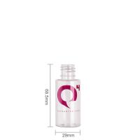 China Custom Frosted 1 OZ Mini Cosmetic Bottles Plastic Container With Aluminum Dropper for sale